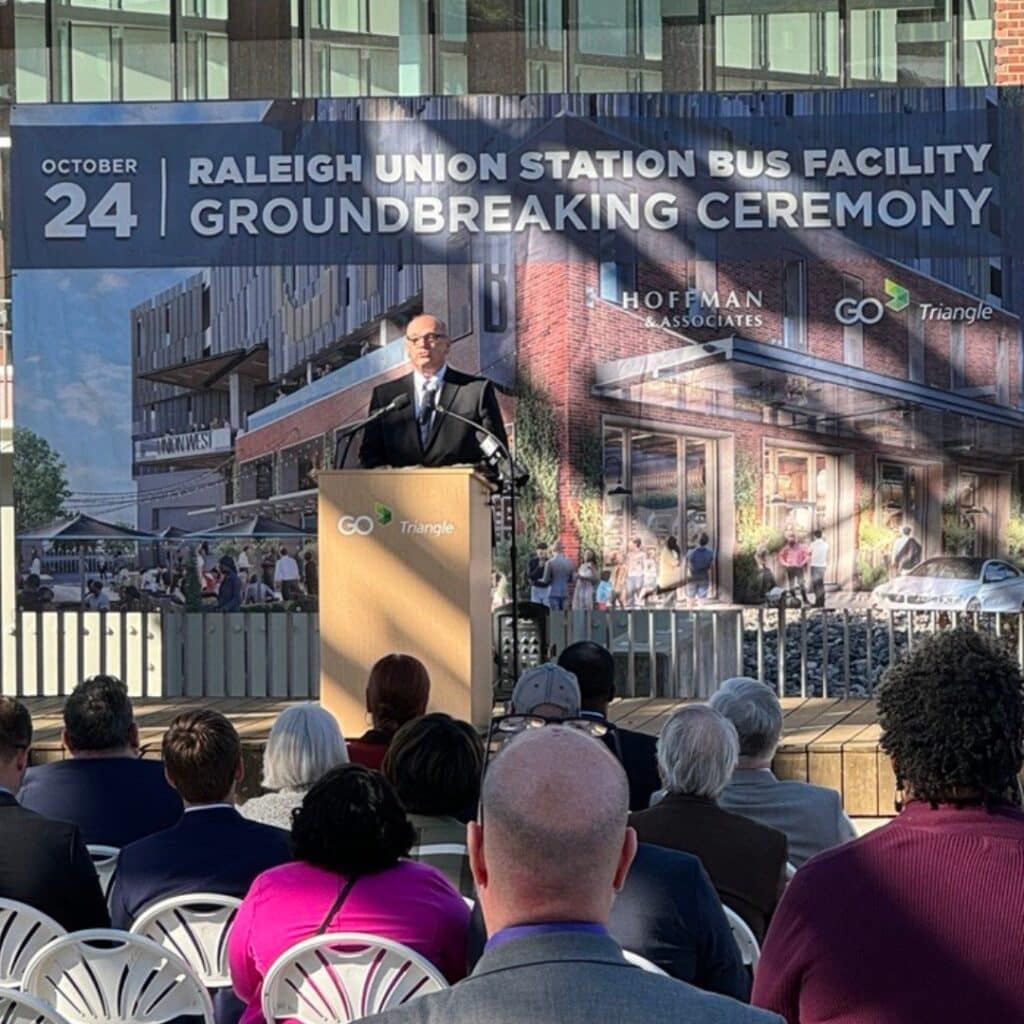 GoTriangle breaks ground on a new transit hub in Raleigh - North ...