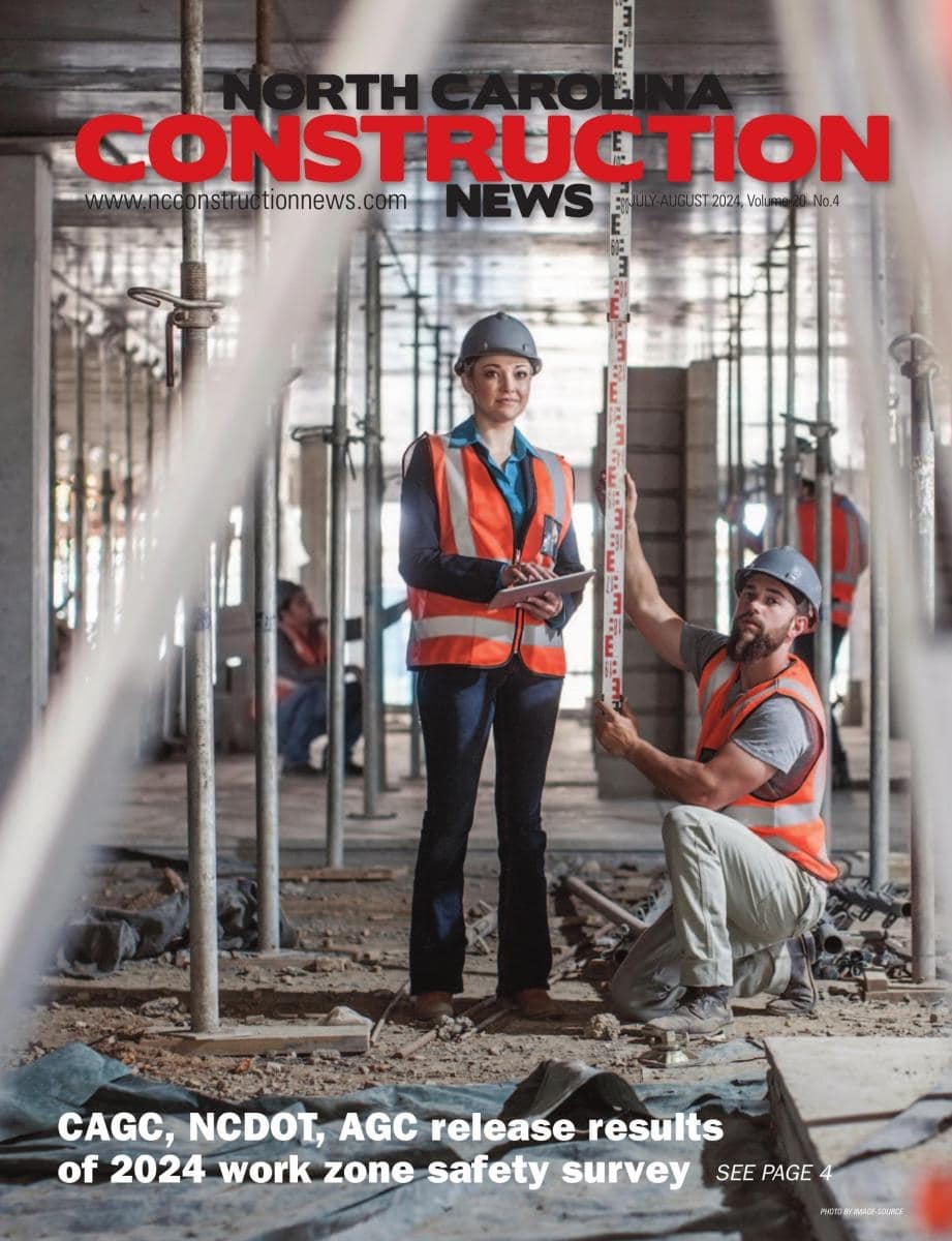 July/August North Carolina Construction News published - North Carolina ...