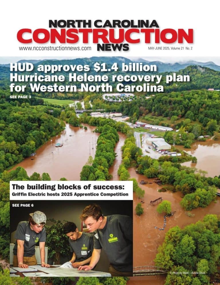 July/August North Carolina Construction News published - North Carolina ...
